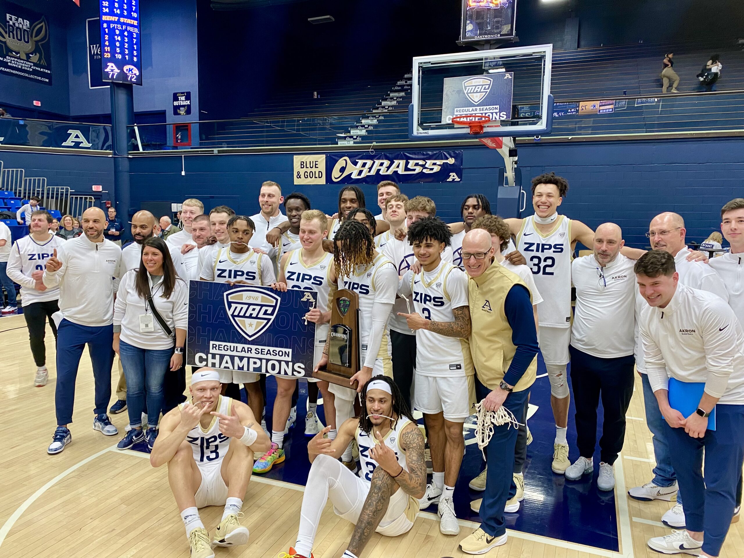 Akron takes down Kent 77-72, remains undefeated at home - Kee On Sports ...
