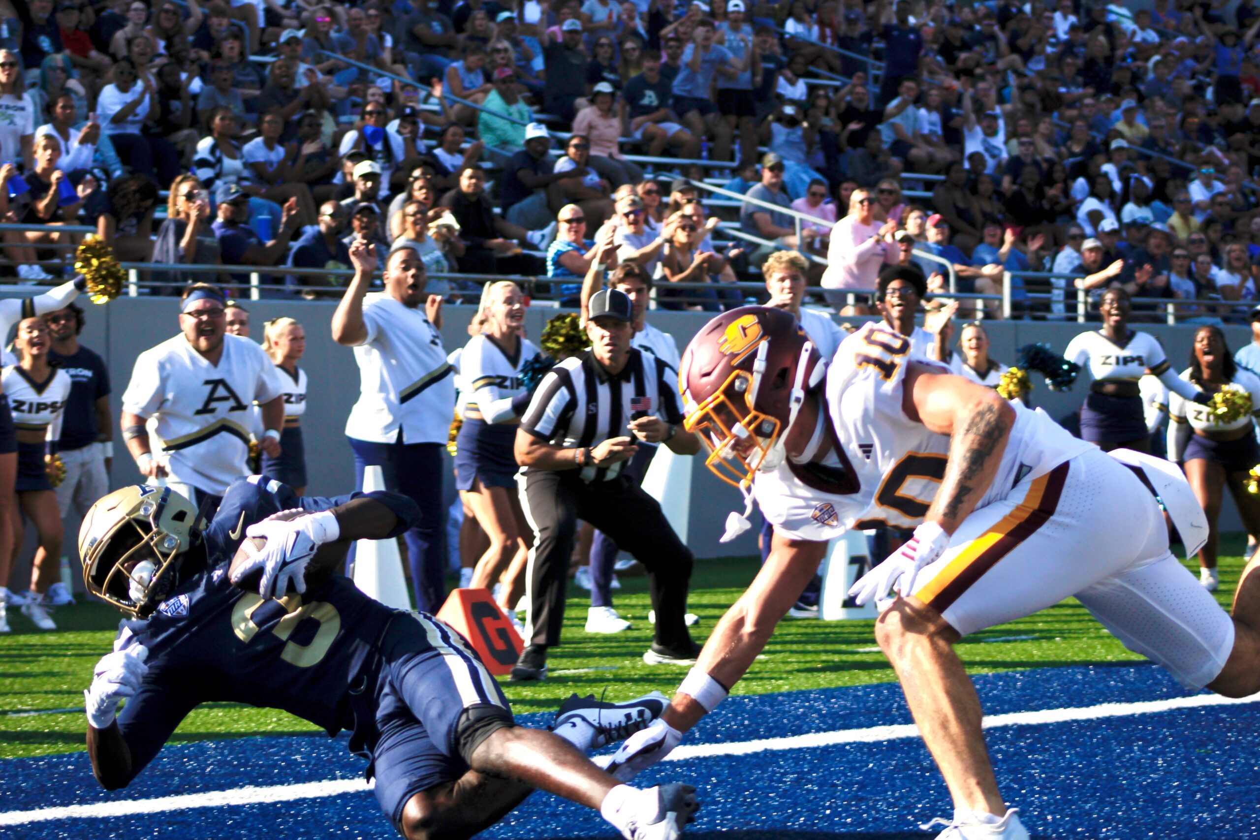 Akron Survives the Central Michigan late Comeback in a 28-22 Homecoming ...